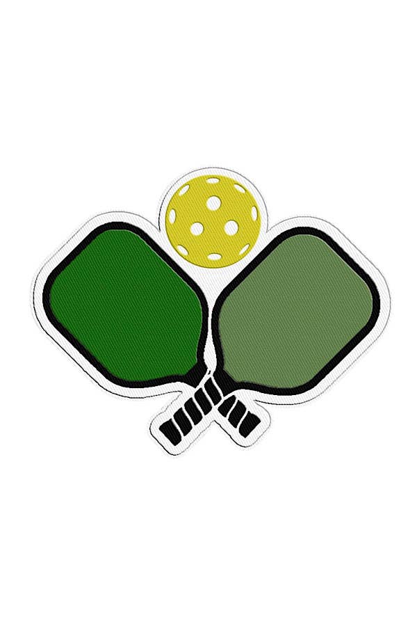 Pickleball Embroidered Patch – Beach & Beverly